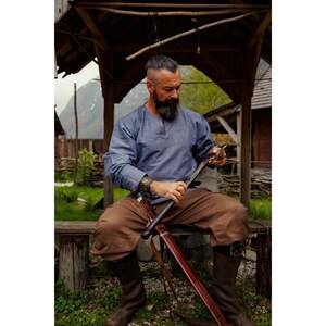 Viking Rus Pants Linen wodan Brown - Etsy