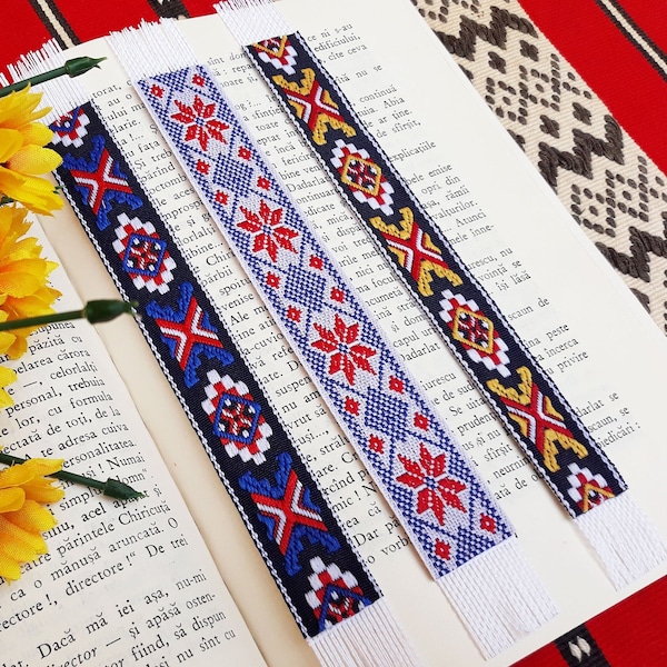 Embroidered Bookmark - Etsy