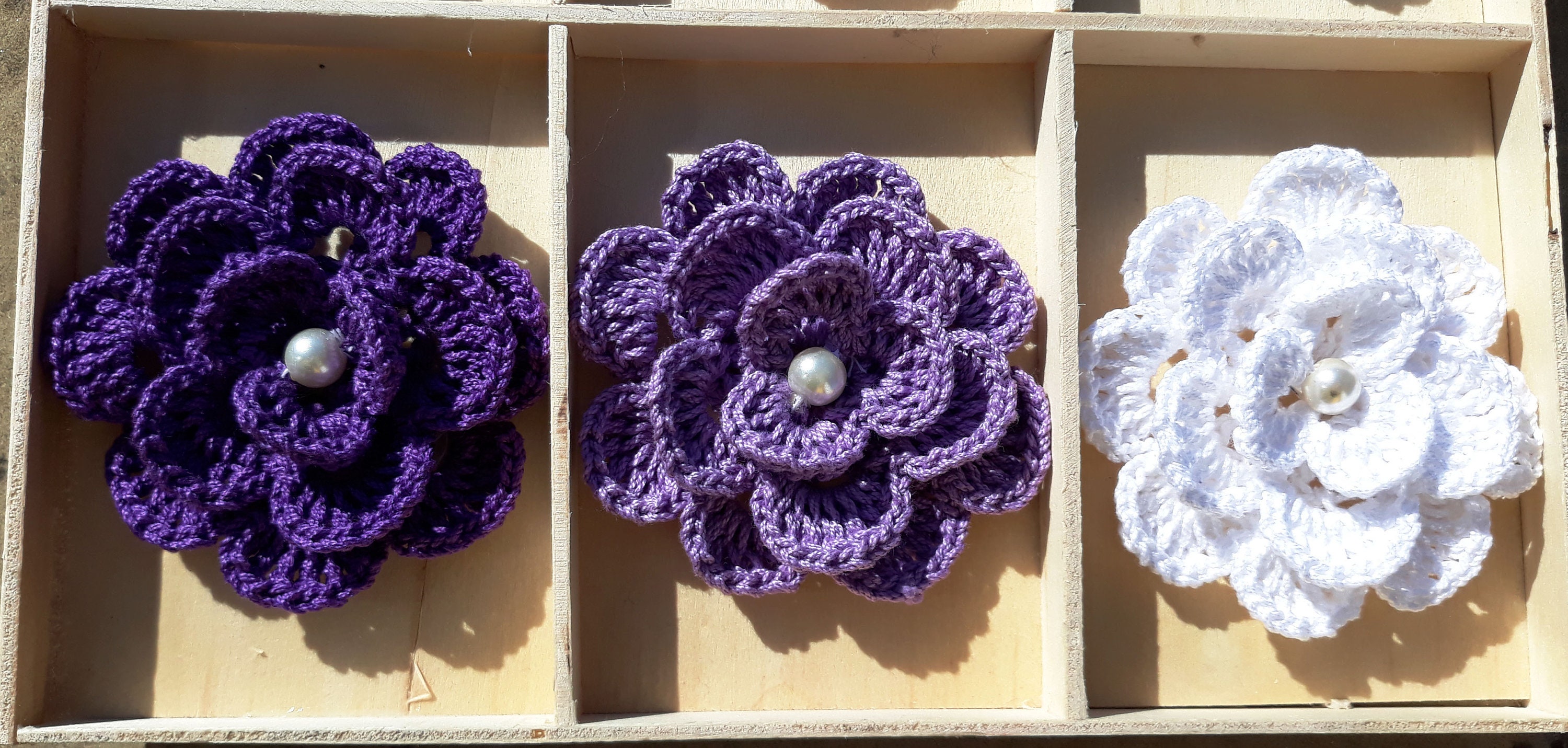 Crochet Flower Brooch Cotton Brooch Textile Brooch Lapel | Etsy UK