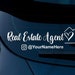Real Estate Agent Decal Personalized Window Decal - Etsy
