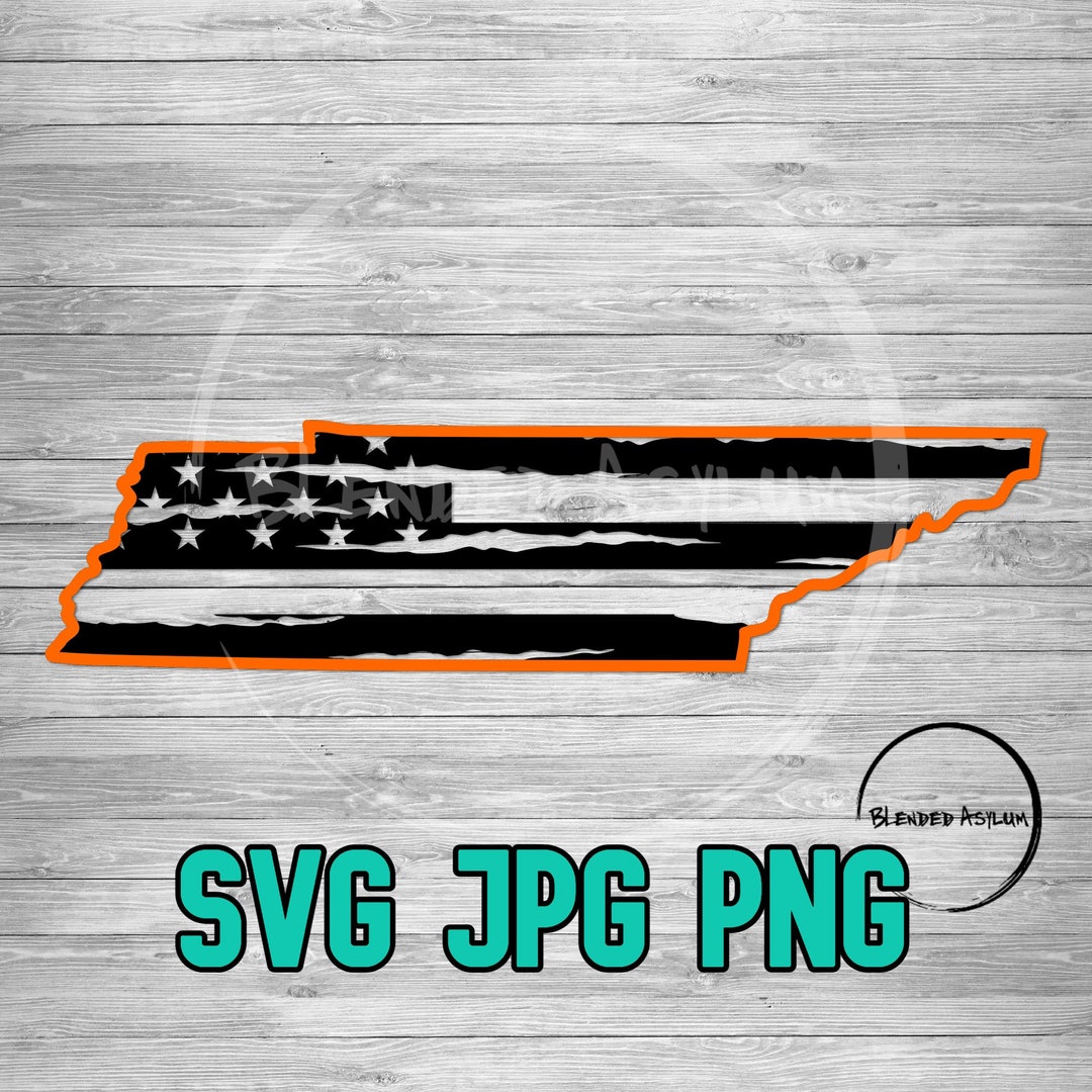 American Flag Distressed Tennessee SVG PNG JPG Layered | Tennessee ...