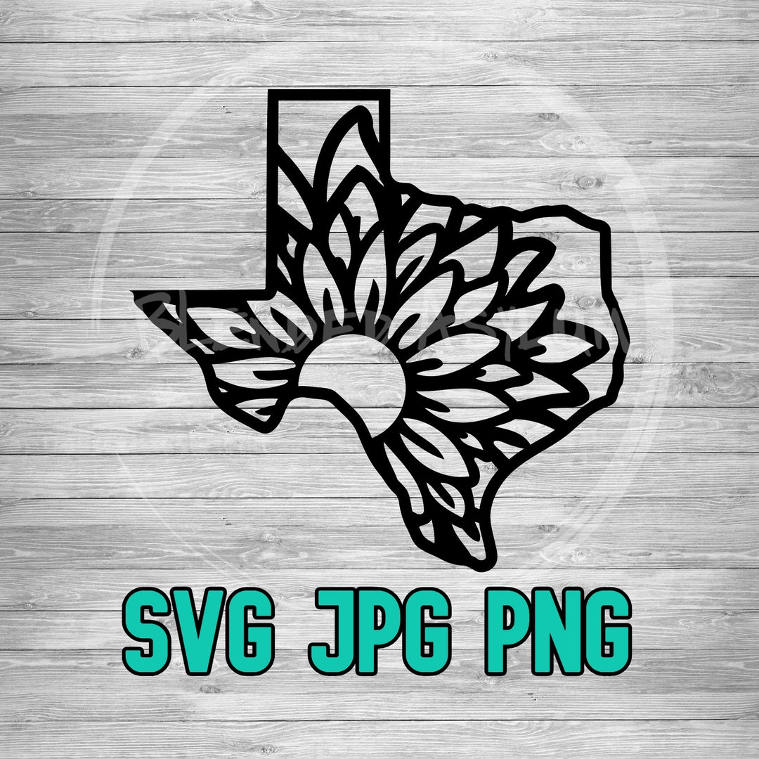 Texas Flower 001 SVG PNG JPG | Texas Flower Mandala Vector | Cricut and ...