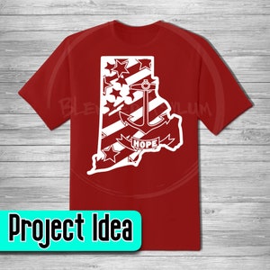 Rhode Island American State Flag SVG PNG JPG | Rhode Island Vector ...