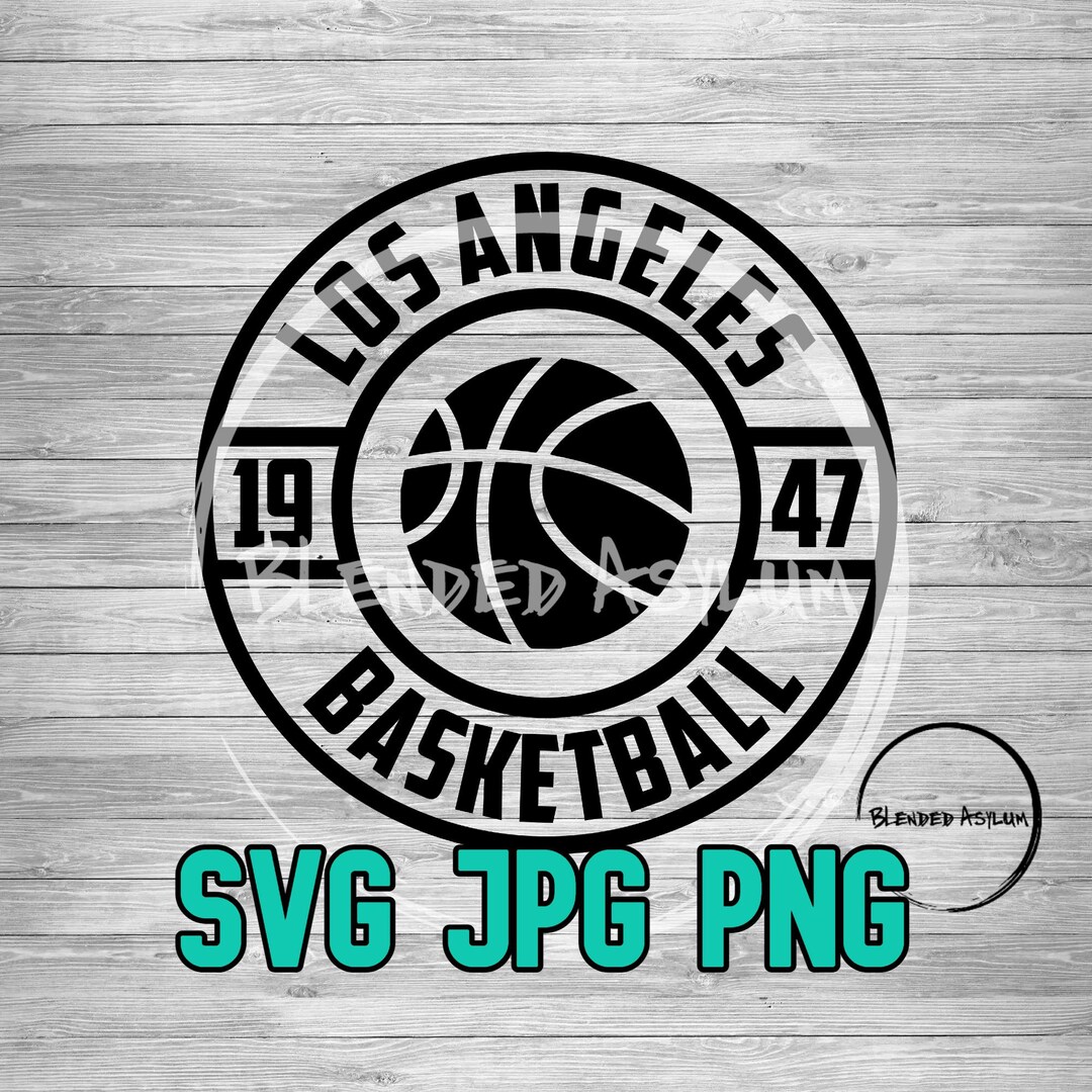 Basketball Founded Los Angeles SVG PNG JPG Basketball Los Angeles ...