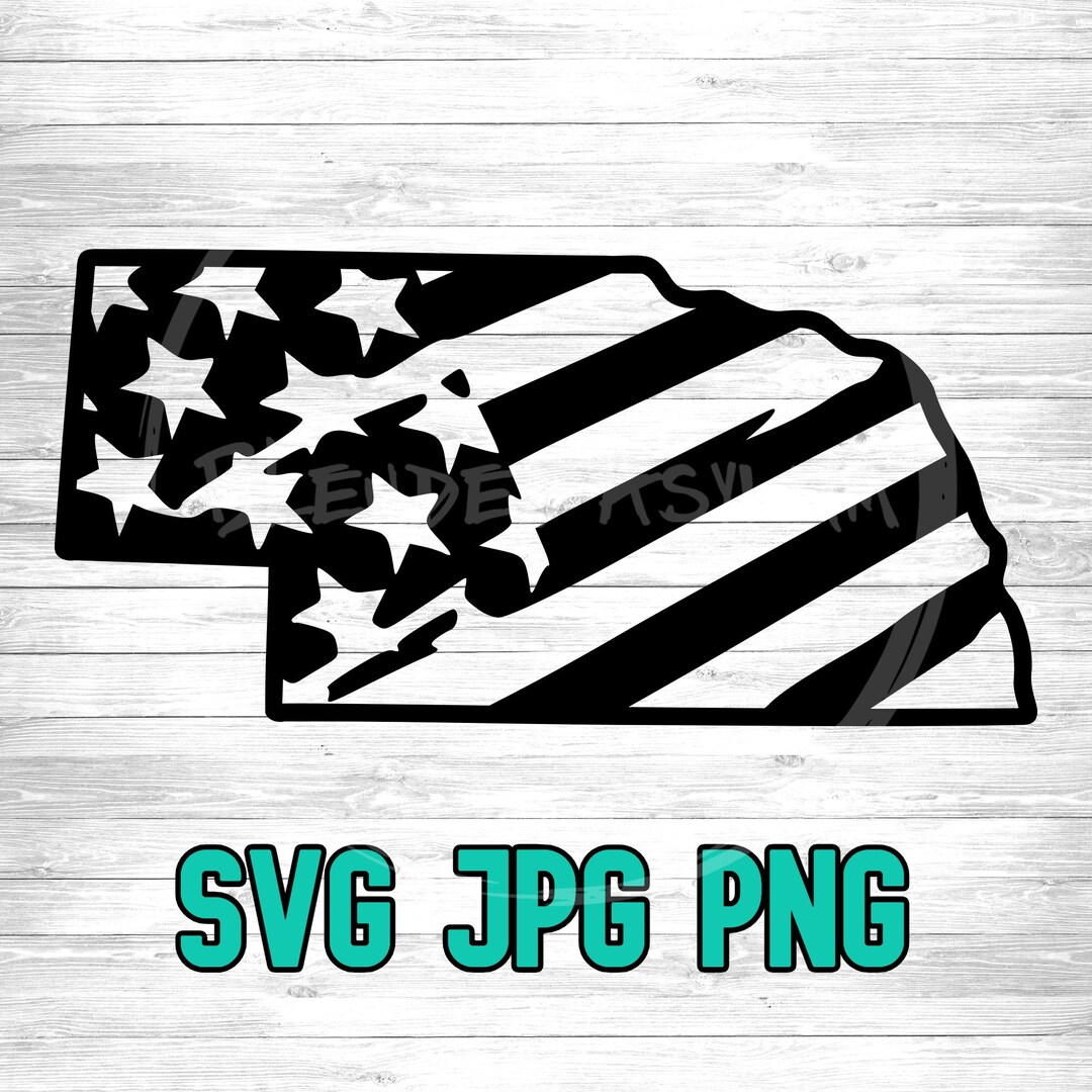 American Flag Nebraska SVG PNG JPG American Flag Nebraska Nebraska ...