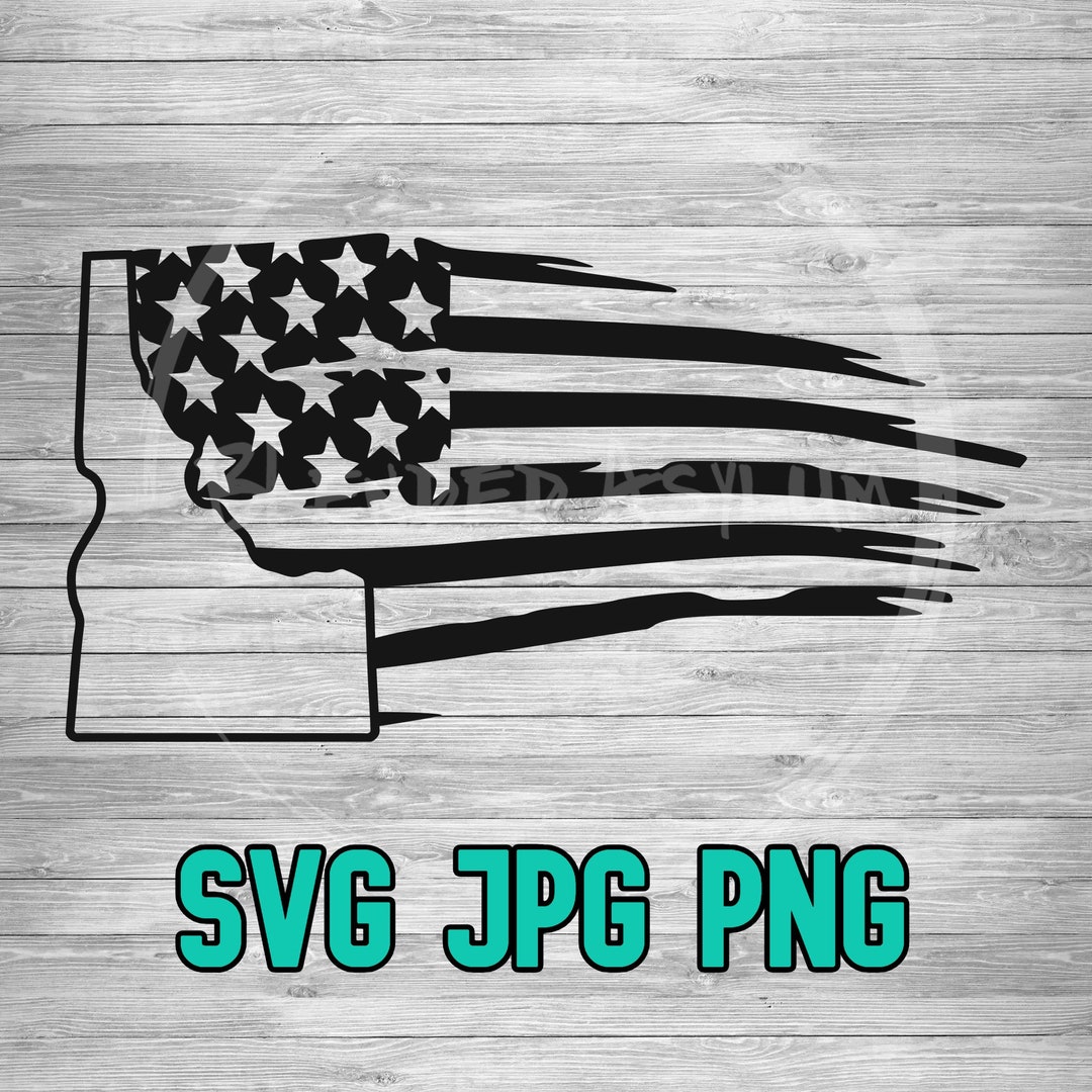 Idaho American Flag 002 SVG PNG JPG | Idaho Distressed American Flag ...