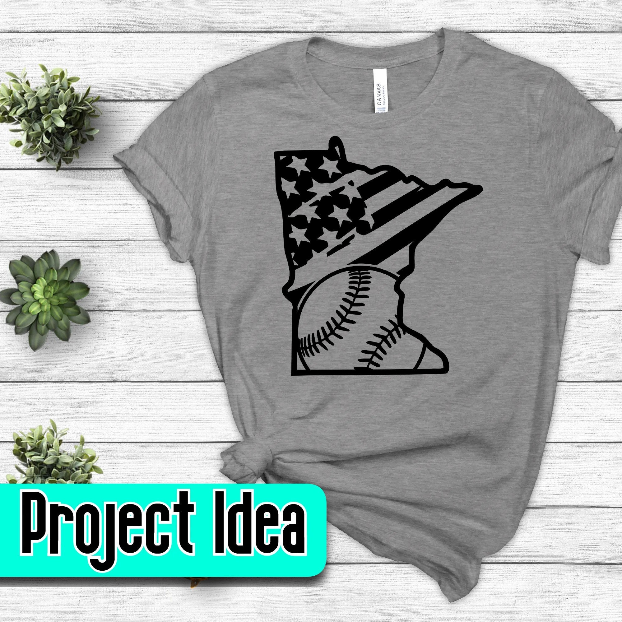 Minnesota American Flag Baseball SVG PNG JPG | Minnesota Baseball ...