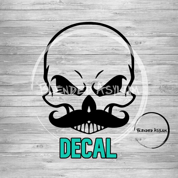 Mustache Decal - Etsy