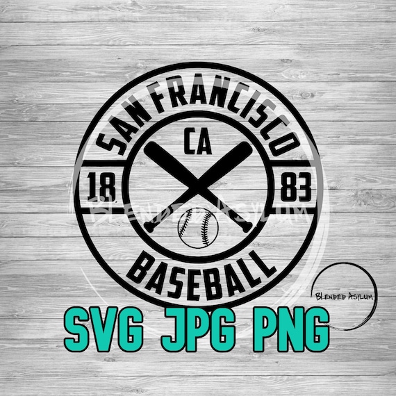 Baseball Founded San Francisco SVG PNG JPG Baseball San - Etsy