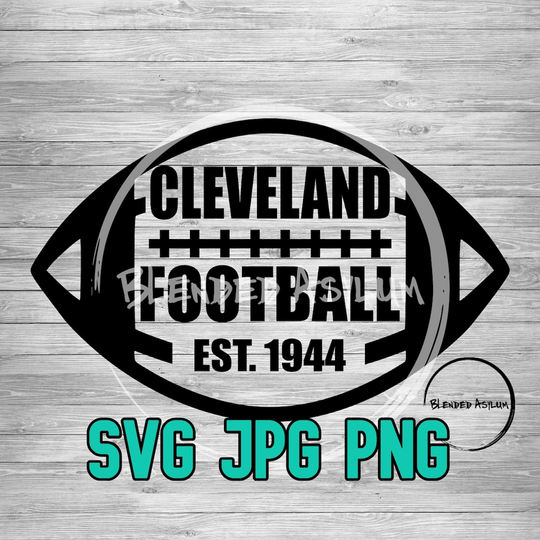 Cleveland Football Established SVG PNG JPG | Football Cleveland Vector ...