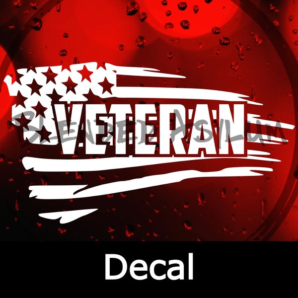 Veteran Decal - Etsy