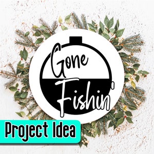 Gone Fishin SVG JPG PNG | Probably Fishing | Fisherman | American Bass ...