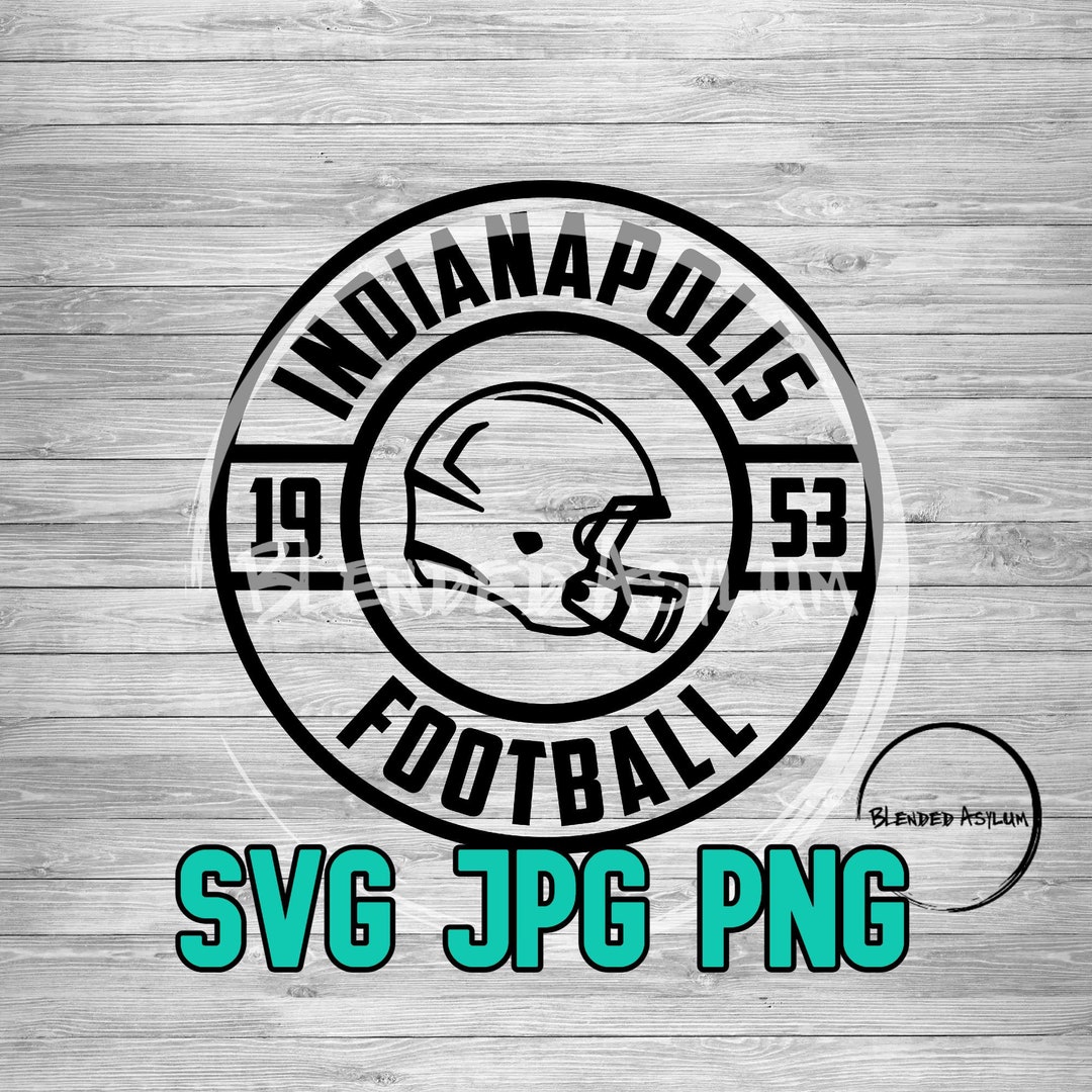 Football Founded Indianapolis SVG PNG JPG | Football Indianapolis ...