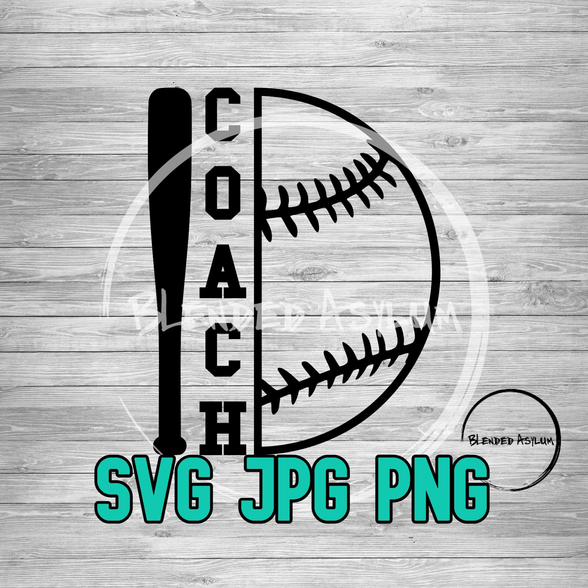 Baseball Coach SVG PNG JPG | Baseball Coach Vector File | Cricut File ...