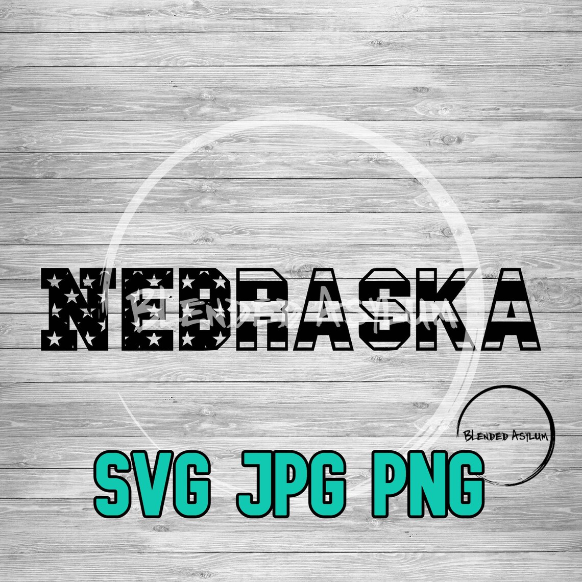 American Letters Nebraska SVG JPG PNG American Flag Ne - Etsy