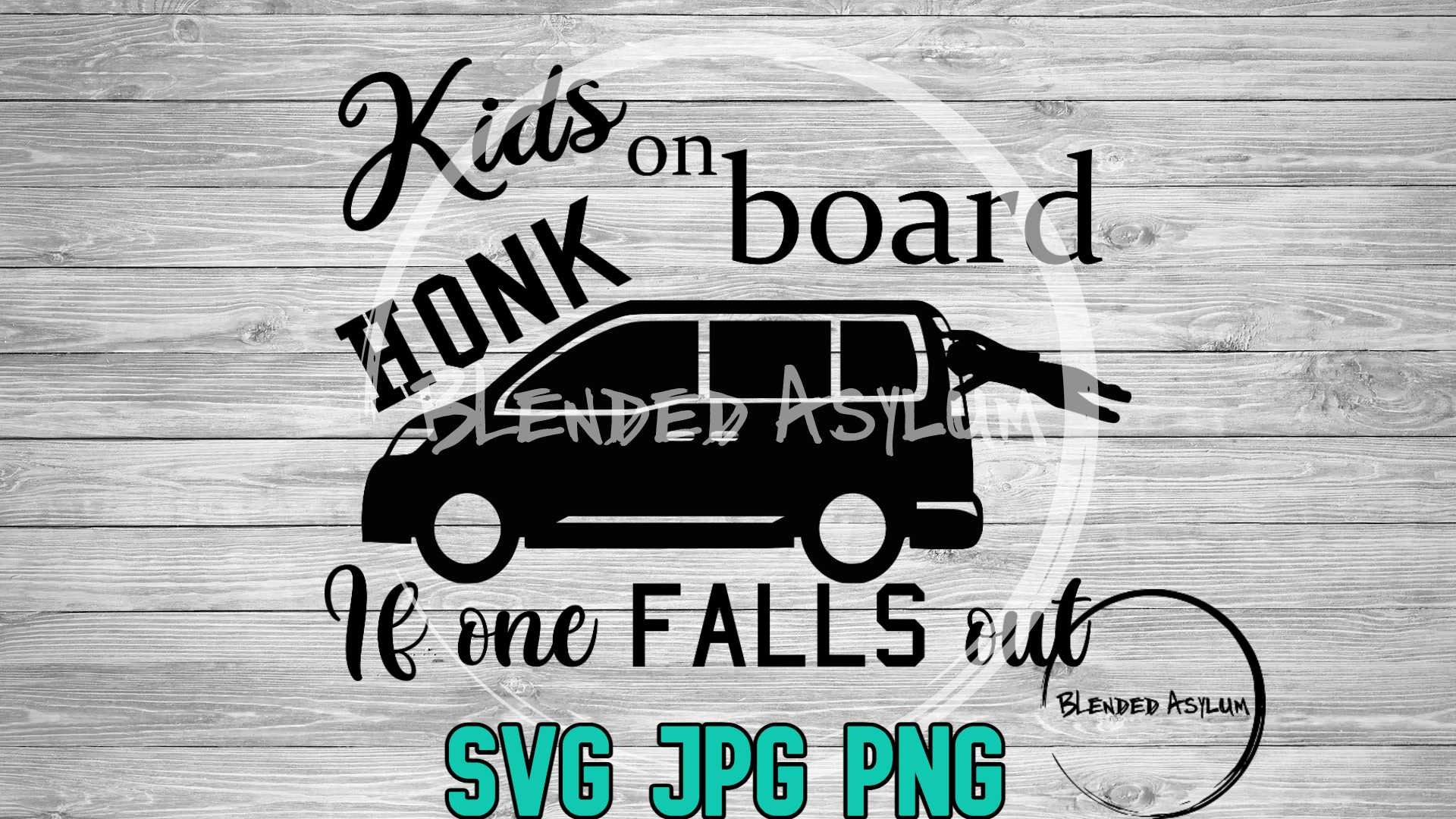 Kids On-board SVG, JPG, PNG, Vector Cut File - Etsy Canada