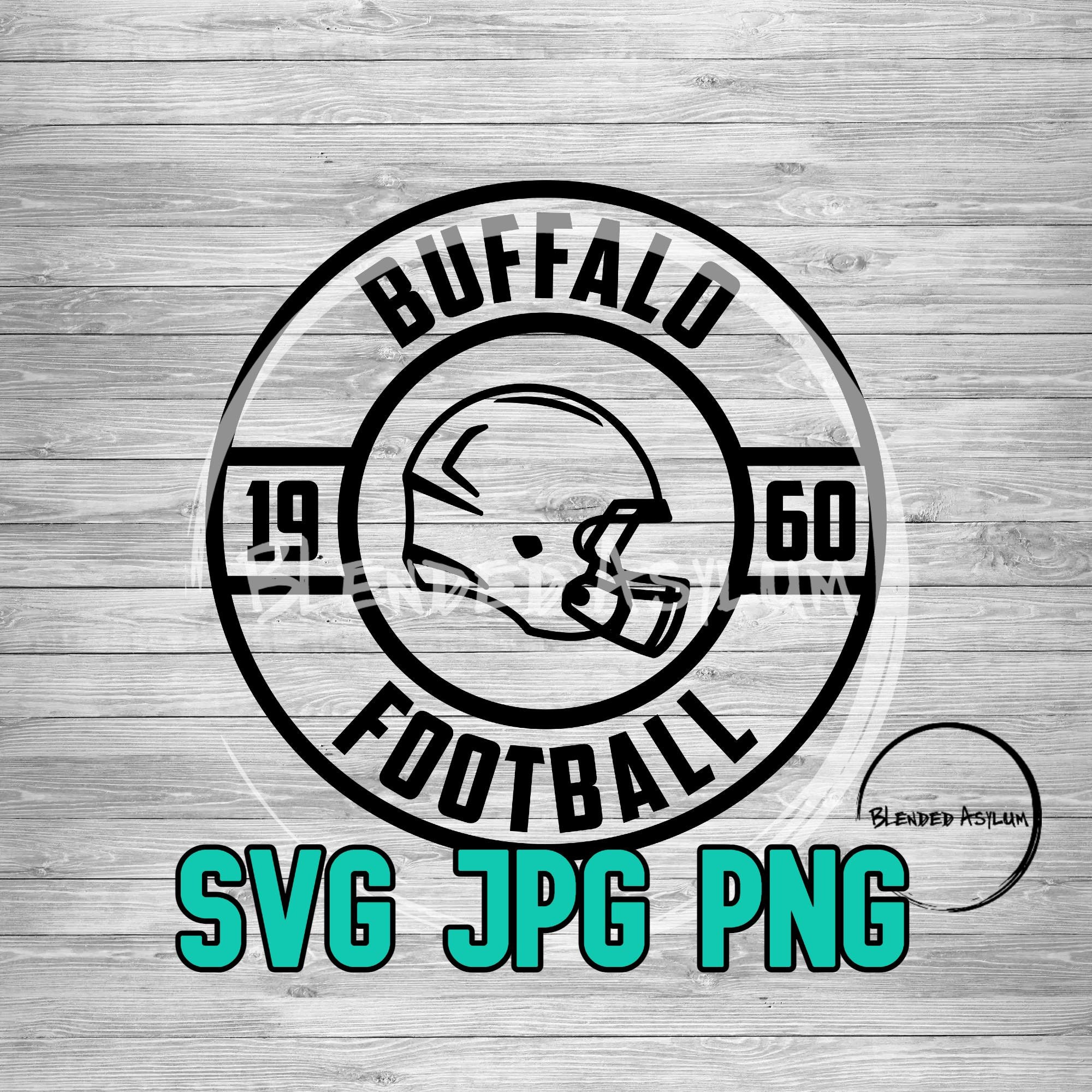 Football Founded Buffalo SVG PNG JPG Football Buffalo Vector - Etsy