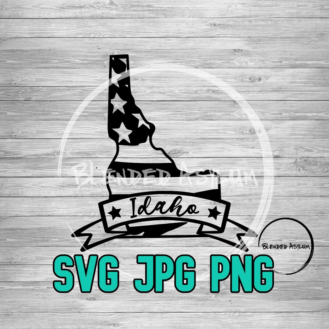 American Idaho SVG JPG PNG | Idaho Svg | American Flag State ...