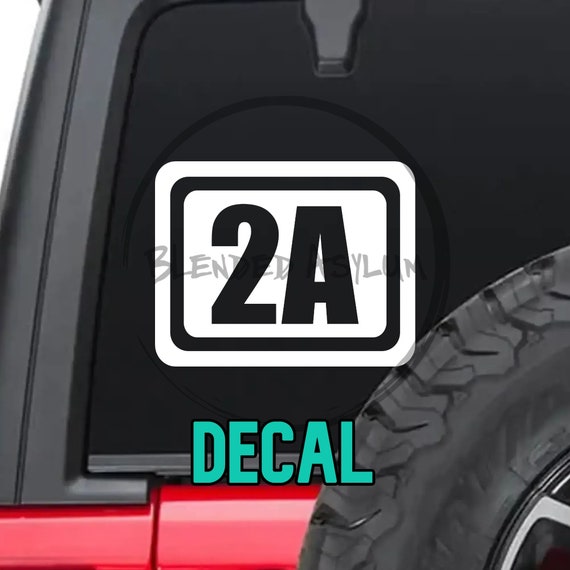 2A Decal Pro 2nd Amendment Truck Decal America 2nd - Etsy