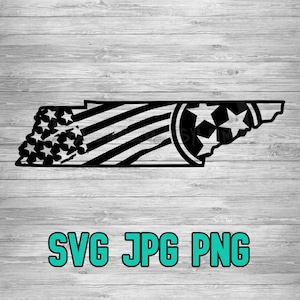 Tennessee American State Flag SVG PNG JPG | Tennessee Vector | Cricut ...