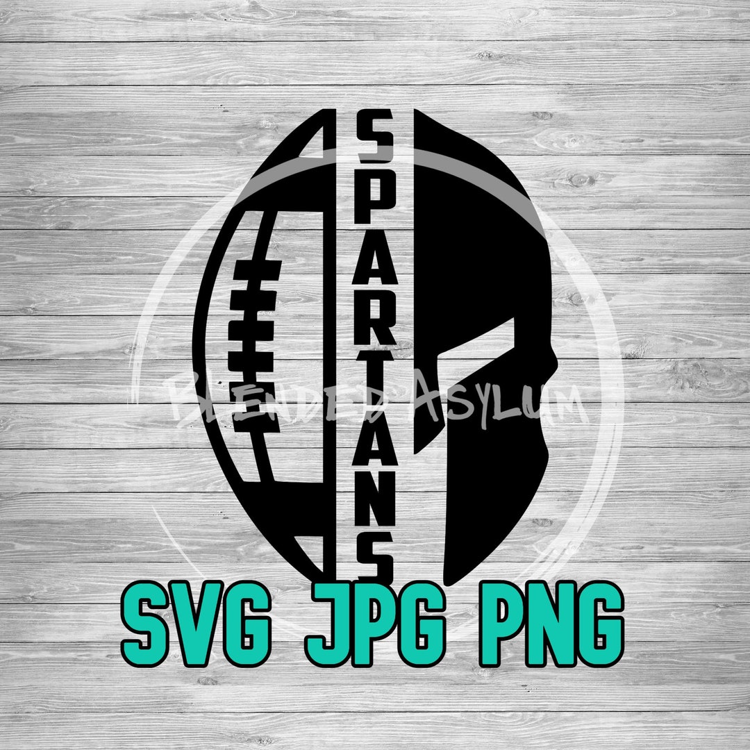 Spartans Football SVG PNG JPG Football Vector File Cricut File ...