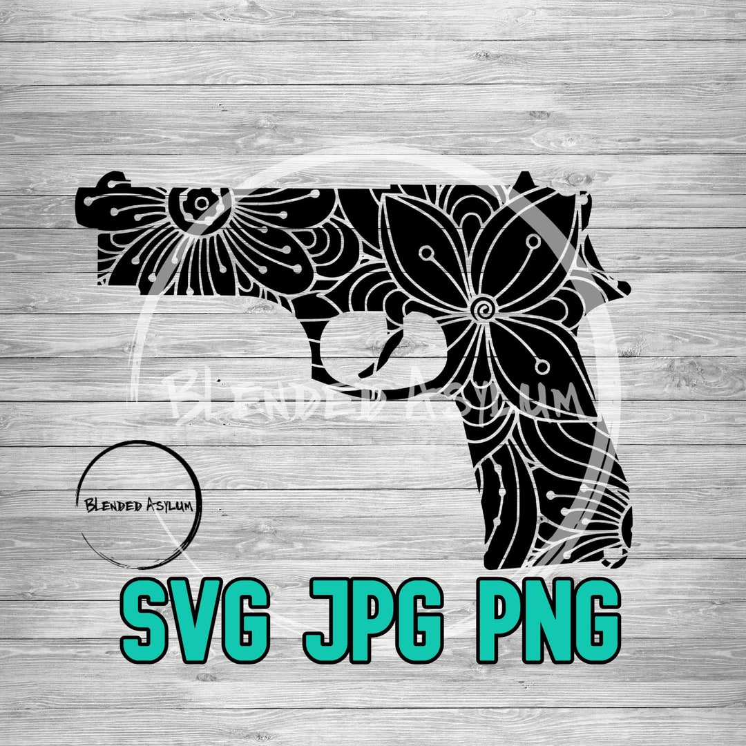 Mandala Pistol SVG PNG JPG | Vector Cut File | Pistols Mandala | Cricut ...
