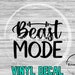 Beast Mode-1 Vinyl Decal Sticker Window Decal - Etsy
