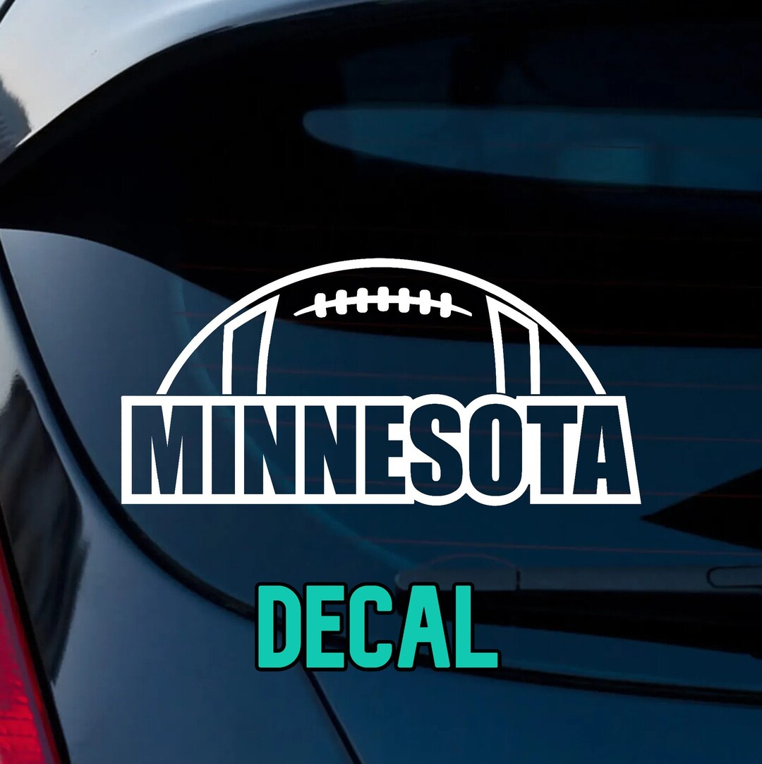 Minnesota Football 002 Decal Football MN Decal Minnesota - Etsy