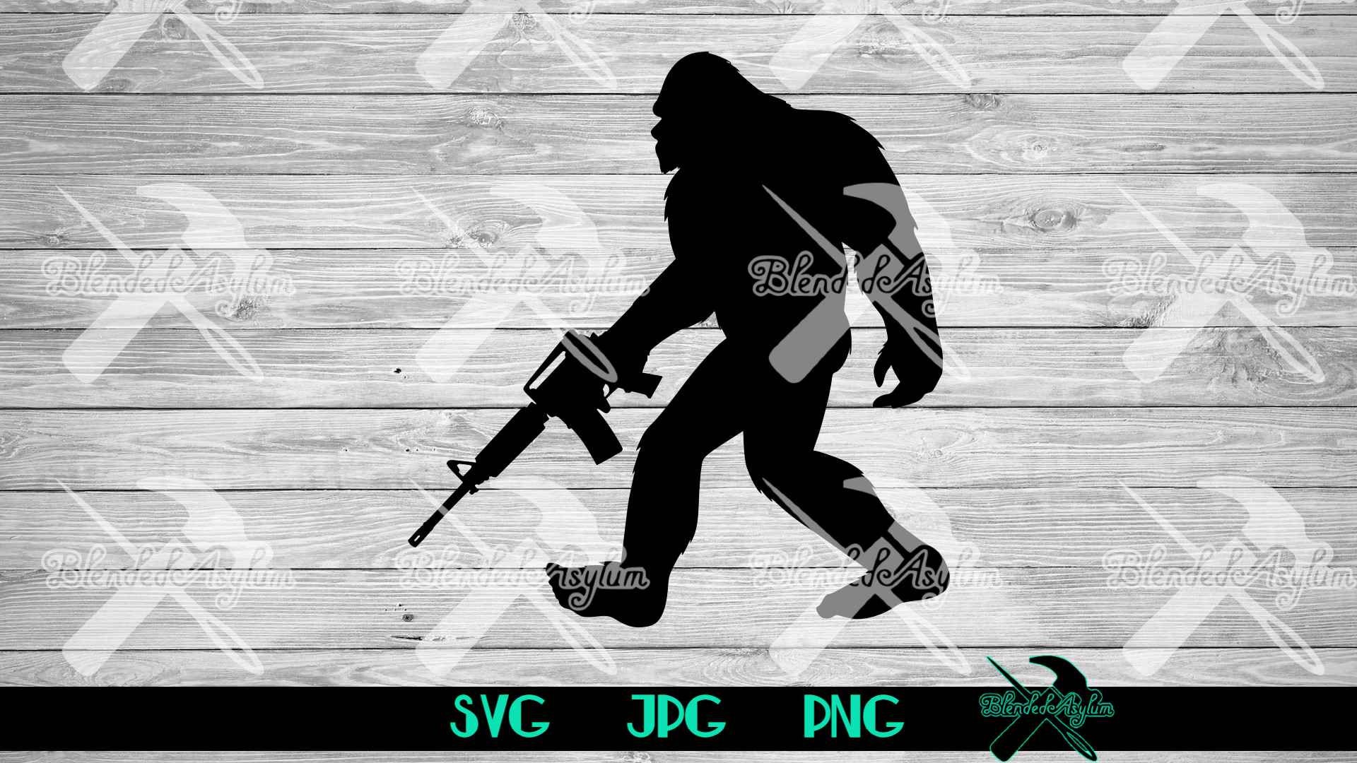 Bigfoot AR Vector Cut File Svg, Jpg, Png - Etsy