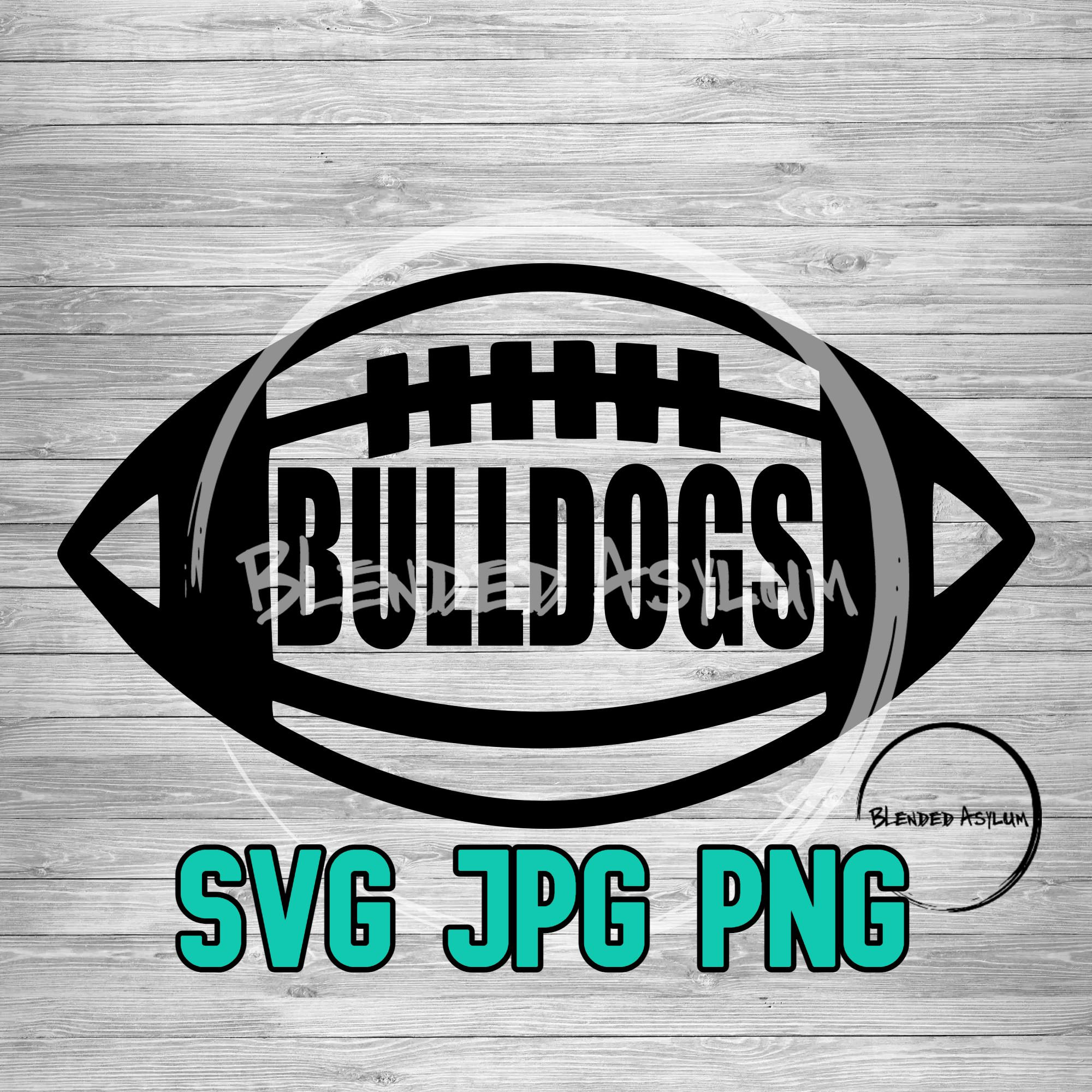 Bulldog Football Vector