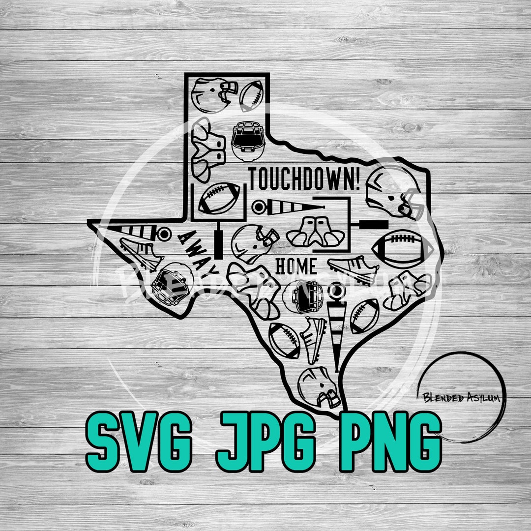 Football Texas SVG PNG JPG | Football Texas Vector File | Cricut File ...