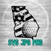 Georgia American Flag Golf SVG PNG JPG | Georgia Golf Ball Vector ...