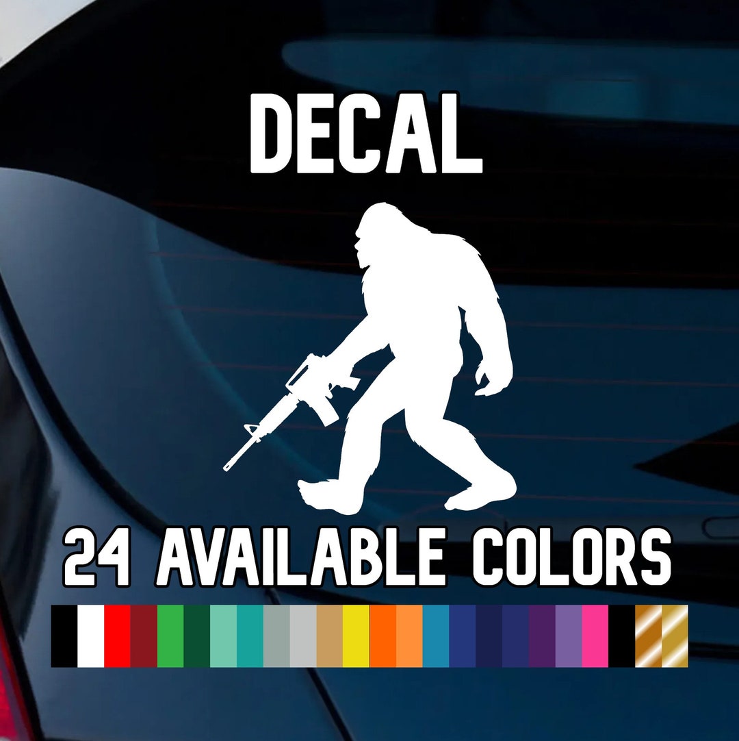 Bigfoot AR Decal Window Sticker Car Truck Outdoor Window Decal Bigfoot ...