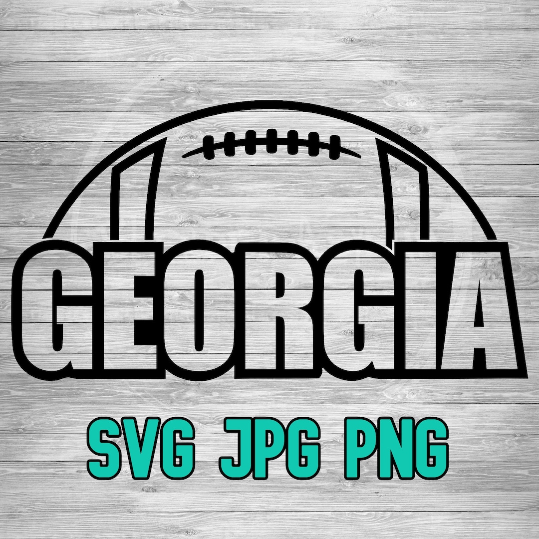 Georgia Football 002 SVG PNG JPG | Layered Vector File | Sublimination ...