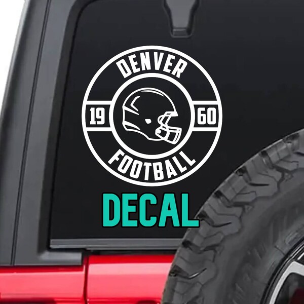 Denver Broncos Decal - Etsy