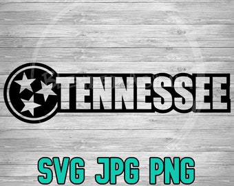 Tennessee Tri-star Svg Png Dxf Eps Pdf Transparent Vector - Etsy
