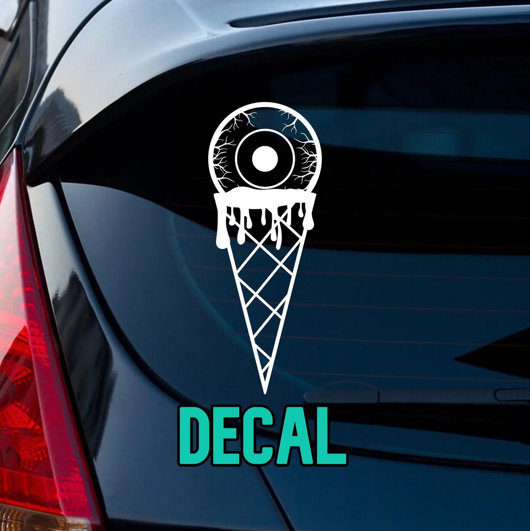 Eyeball Cone Decal Eyes Cream Cone Decal Eyeball Window - Etsy