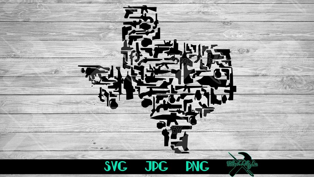 Armed Texas SVG JPG PNG Texas Guns Svg Cricut Cut File - Etsy