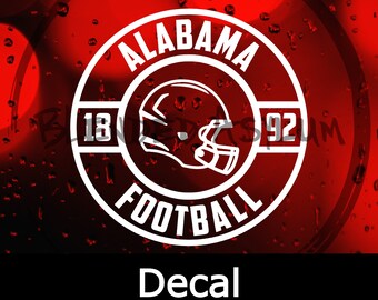 Alabama Crimson Tide 6 Premium Vinyl Decal Licensed NCAA - Etsy