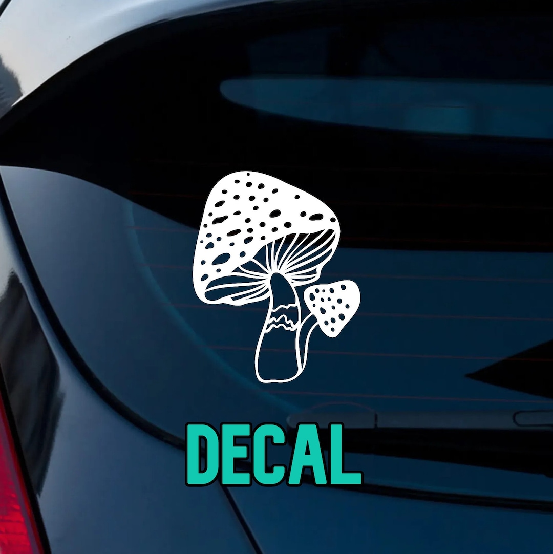 Mushroom Decal Mushroom Design Decal Car Truck Decal - Etsy
