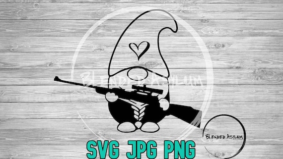 Armed Gnome Sniper Vector Cut File SVG JPG PNG | Etsy Canada