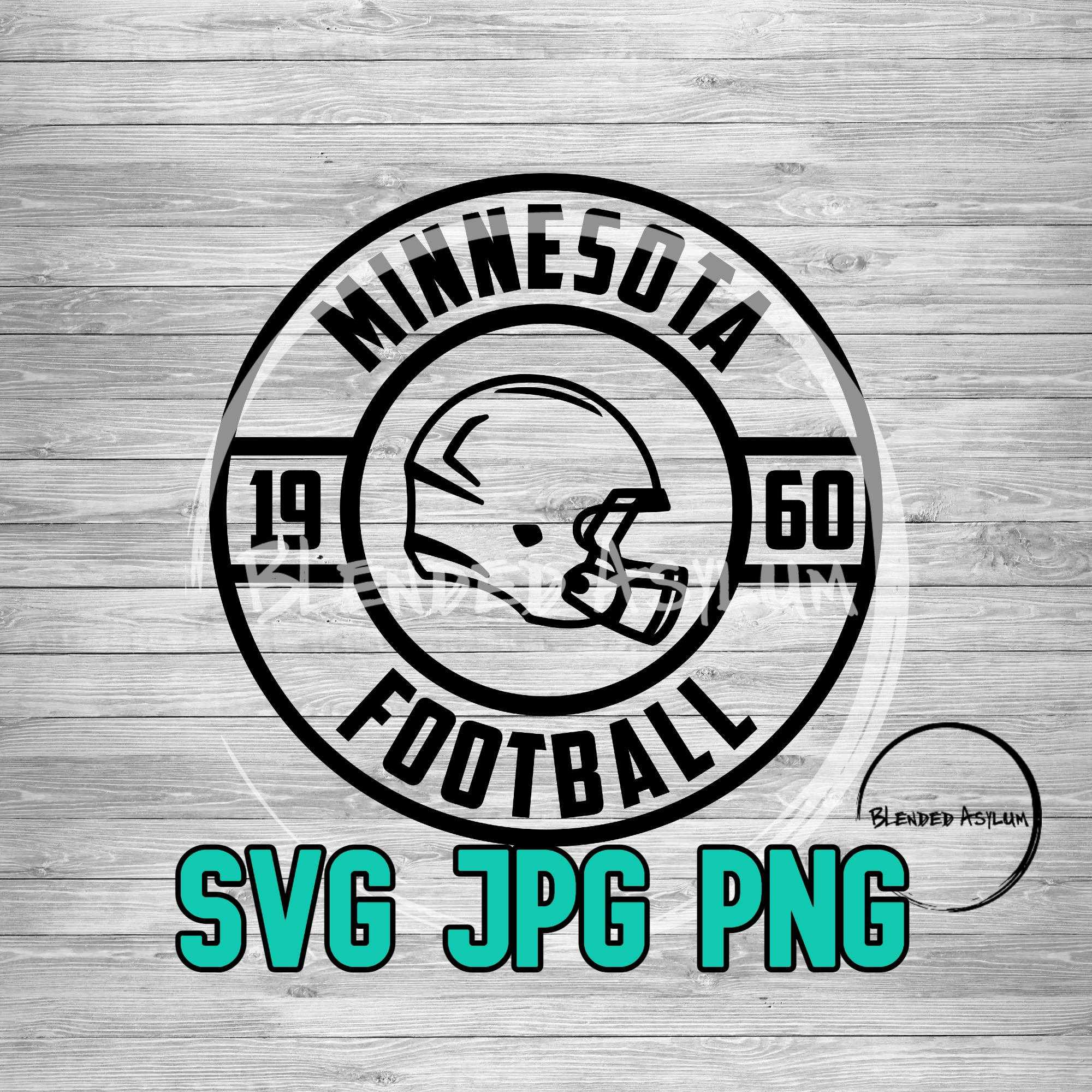 Football Founded Minnesota SVG PNG JPG | Football Minnesota Vector File ...