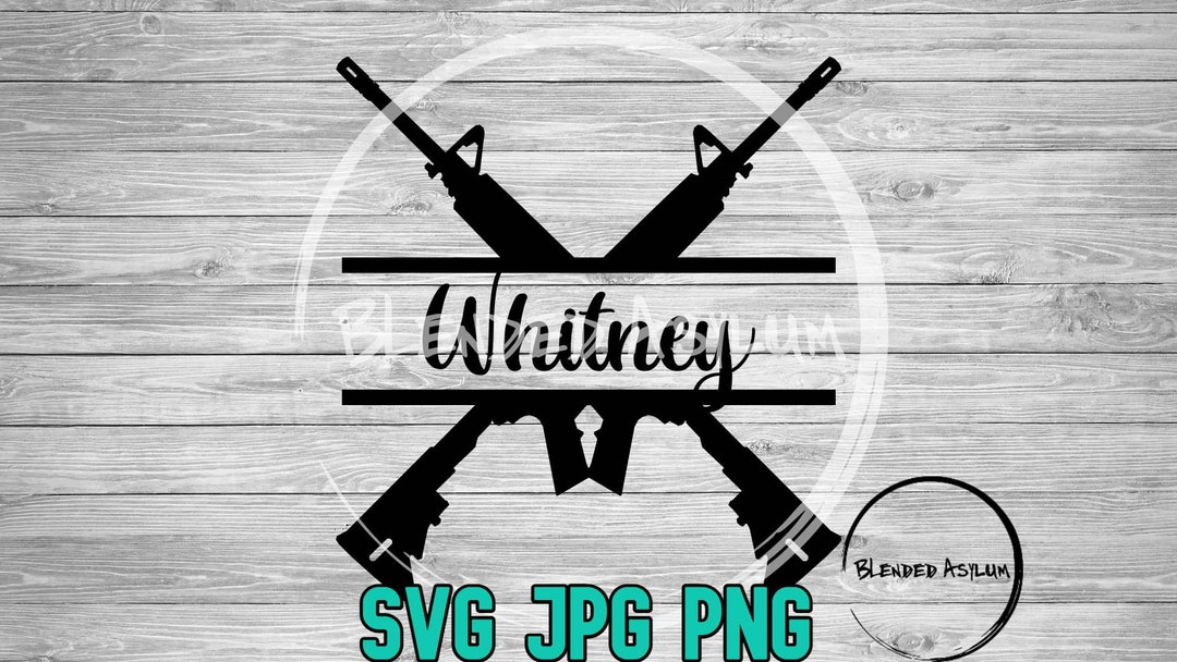 AR Name Frame SVG JPG Png | Ar-15 Name Frame | Black Rifle Svg | Gun ...