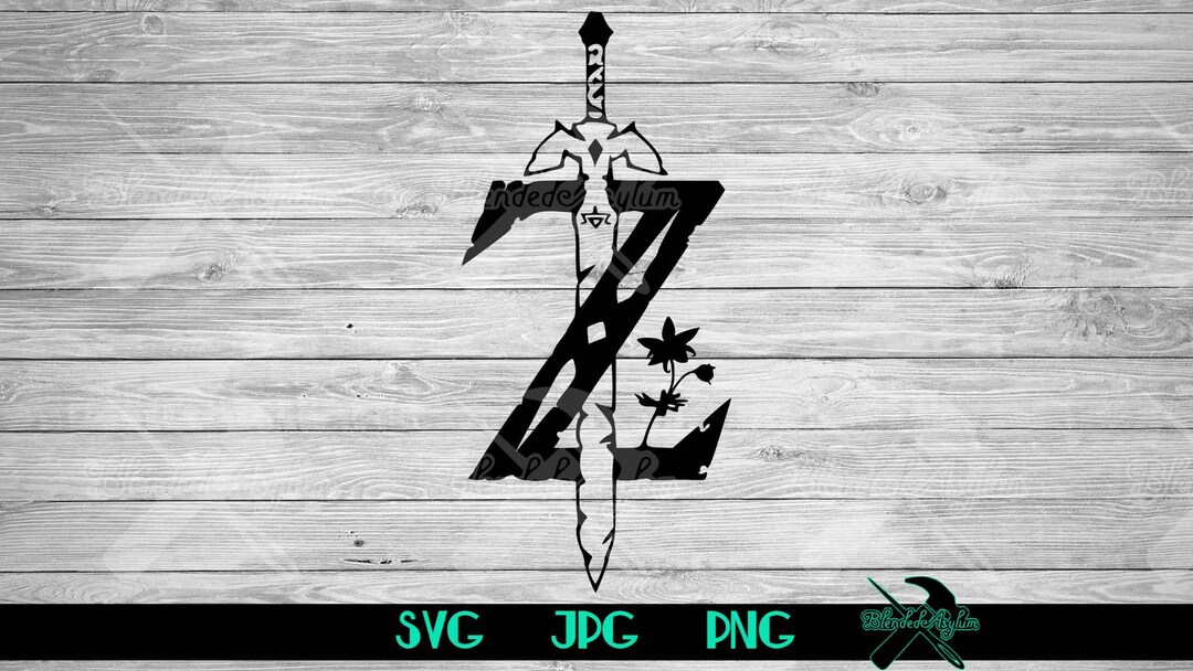 Z Sword SVG JPG PNG Sword Vector Letter Sword Retro Gaming Svg Cricut ...