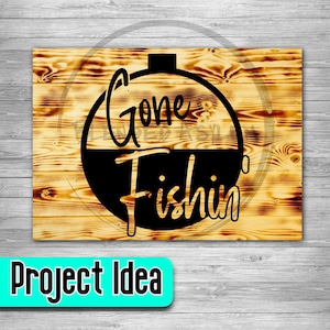 Gone Fishin SVG JPG PNG | Probably Fishing | Fisherman | American Bass ...