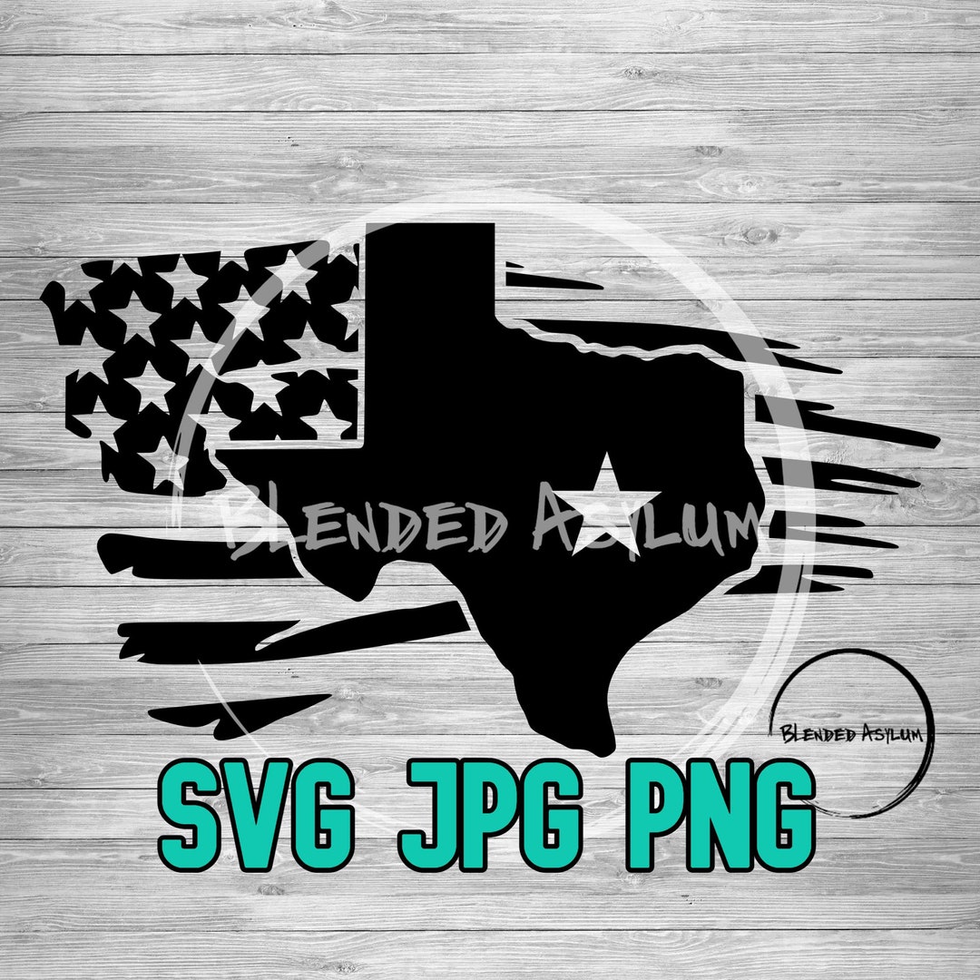 American Flag Texas State Distressed SVG PNG JPG | American Flag Texas ...