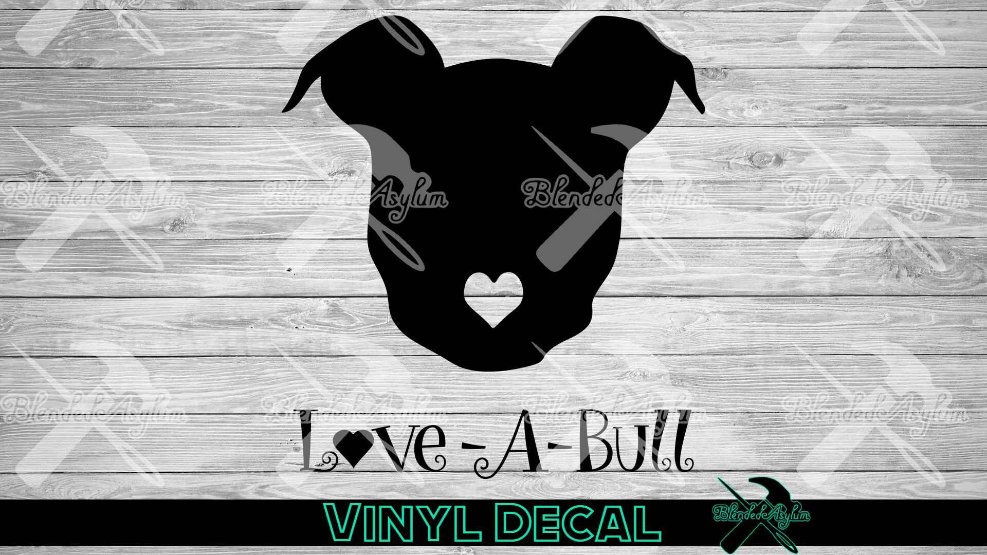 Love A Bull Vinyl Decal Sticker Window Decal | Etsy