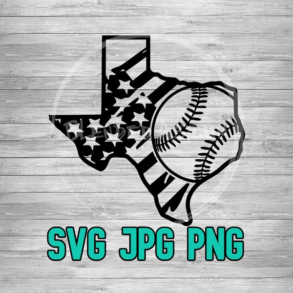 Texas Baseball Svg - Etsy