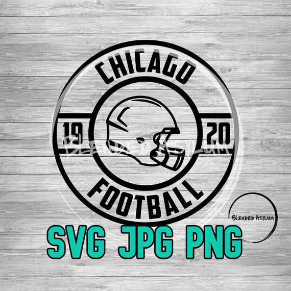 Football Founded Chicago SVG PNG JPG Football Chicago Vector - Etsy