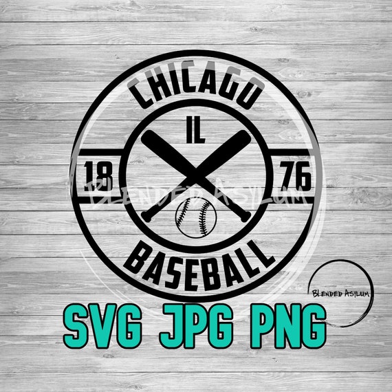 Baseball Founded Chicago SVG PNG JPG Baseball Chicago Il - Etsy